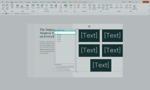 How to convert bullet lists boxes to design faster in PowerPoint