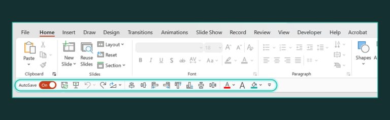 Download free PowerPoint quick access toolbar file to work faster