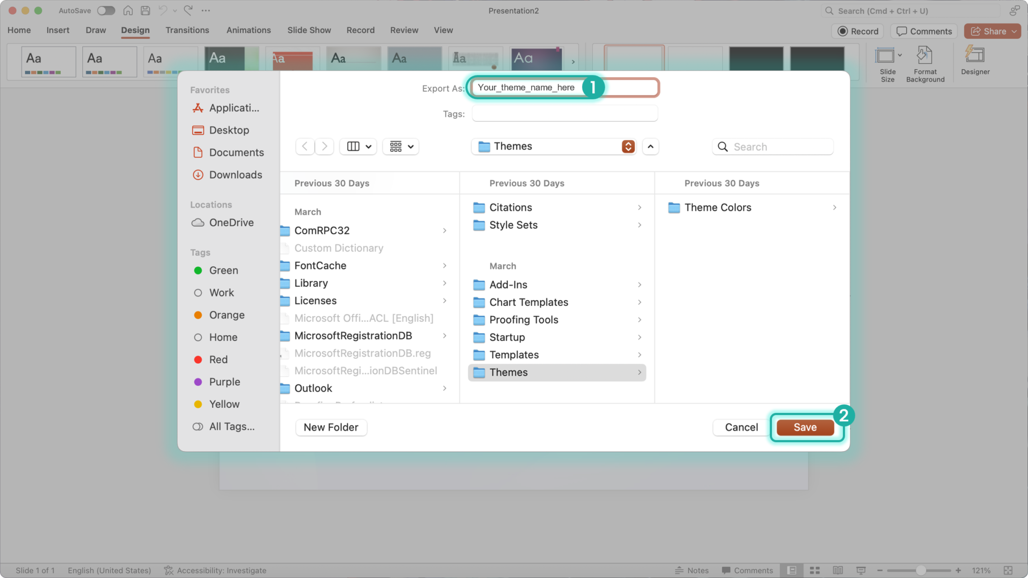 Set your corporate branded PowerPoint template as the default