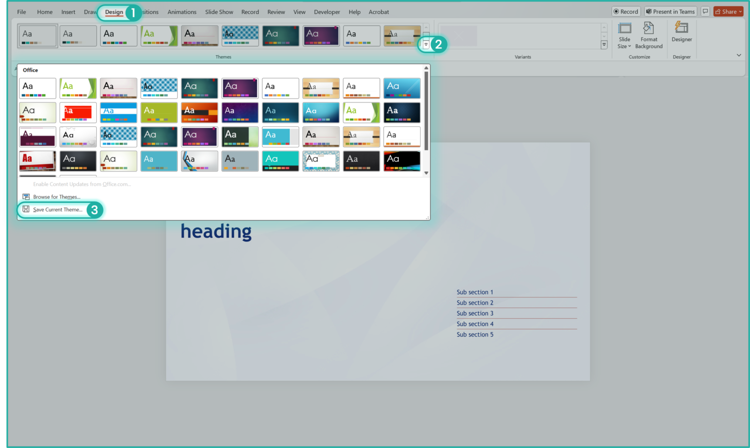 Set your corporate branded PowerPoint template as the default